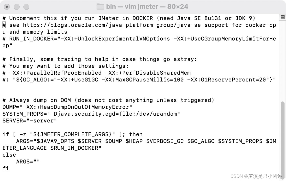 Mac安装jmeter启动报错问题解决：jmeter Vm Option ‘useg1gc‘ Is Experimental And Must Be Enabled Via Xx 