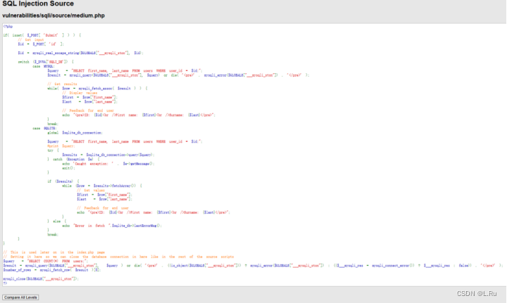 DVWA-SQL Injection模块展开实验_利用kali linux对dvwa的sql injection模块展开实验,包括: 6.low等级;-CSDN博客