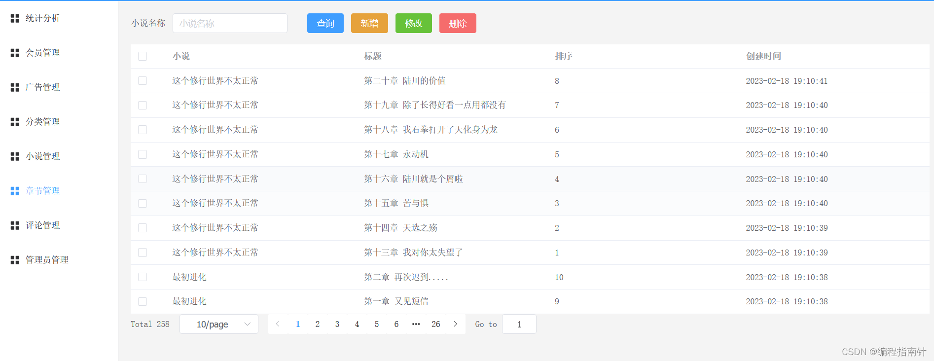 毕业设计|springboot Vue3小说阅读网站系统vue3 小说网站 Csdn博客