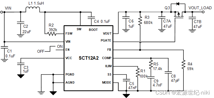 SCT芯洲代理 SCT12A2DHKR DFN-20L 2.7V-20V 高达15A 升压DCDC转换器-CSDN博客