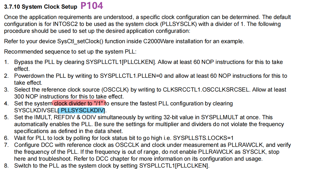 DSP-时钟之倍频分频计算公式笔记_initsyspll-CSDN博客