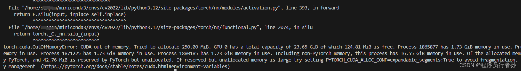 【已解决】torch.cuda.OutOfMemoryError: CUDA out of memory. Tried to allocate 250.00 MiB.-CSDN博客