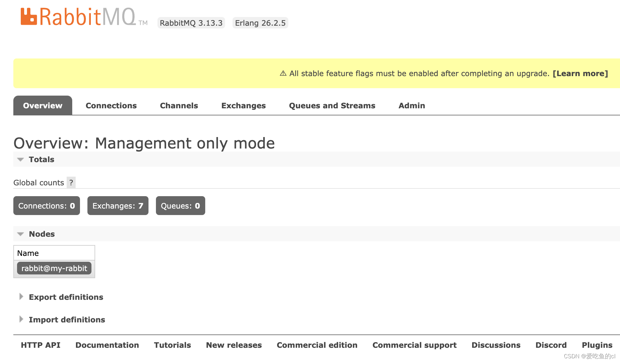 Docker搭建rabbitmq环境并开启管理页面_rabbitmq镜像带管理界面-CSDN博客