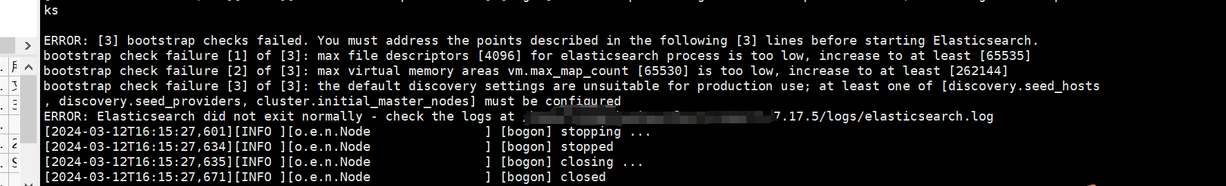 elasticsearch7.14.0遇到问题ERROR: [3] bootstrap checks failed. You must address the points descri-CSDN博客