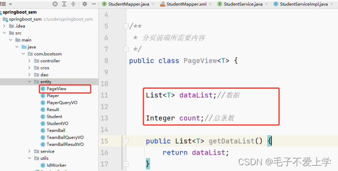 Spring Boot Vue我怎么把后端查询到总条数 和list数据返回给前端vue查询时后台返回全部数据 Csdn博客