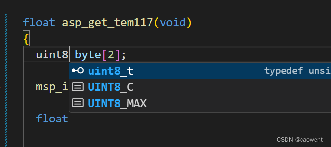 vscode uint8_t(stdint) 自动补全失效处理办法_软件找不到uint8-CSDN博客