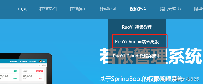 若依开源框架-Ruoyi-vue 前端分离版使用说明-超详细_前端怎么在若依框架上开发-CSDN博客