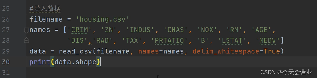 10.机器学习步骤、回归项目实例（定义问题 、理解数据、数据准备、评估算法、优化算法）【housing.csv(波士顿房价数据集)】_boston housing data.csv-CSDN博客