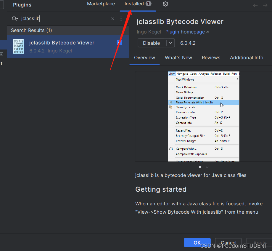 【报错栏】plugin “jclasslib Bytecode Viewer“ Was Not Installedcannot