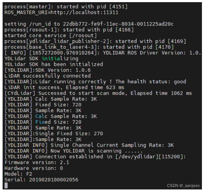 ydlidar ROS环境配置_雷达ydlidar-CSDN博客