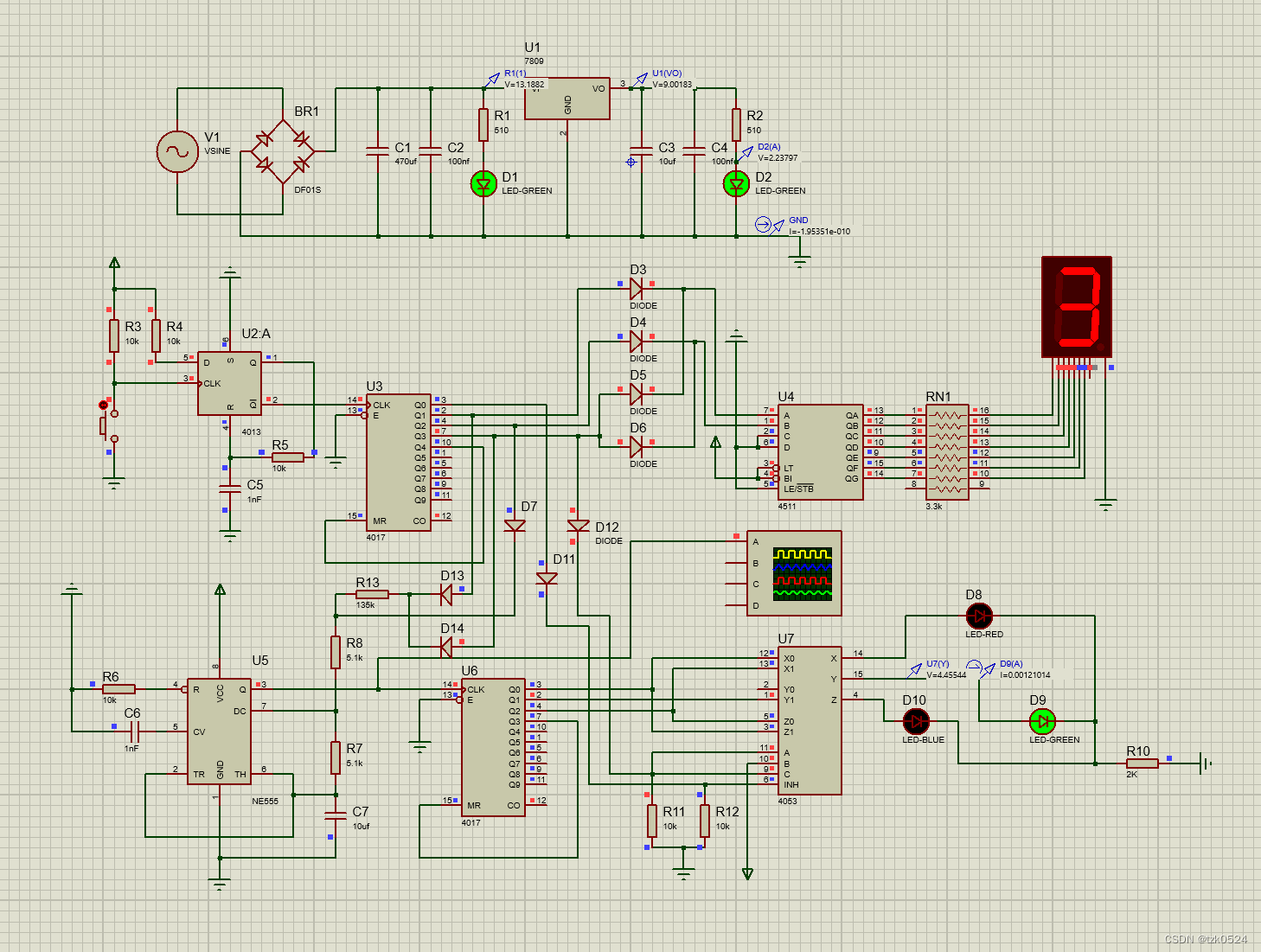【2018】使用CD4013，CD4017，CD4053模拟三项步进电机-CSDN博客