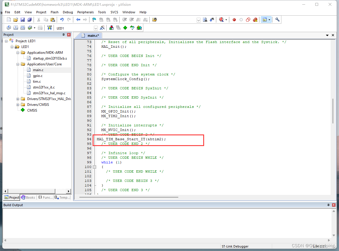 STM32使用定时器控制流水灯以及PWN信号控制呼吸灯实验_pwn多路控制_GGbondping的博客-CSDN博客