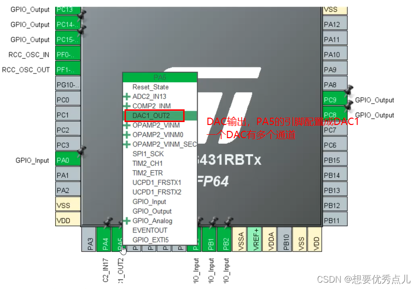 Stm32g431rbt6学习笔记 Dac入门模块及adc和dac结合stm32g431rbt6 Dac Csdn博客