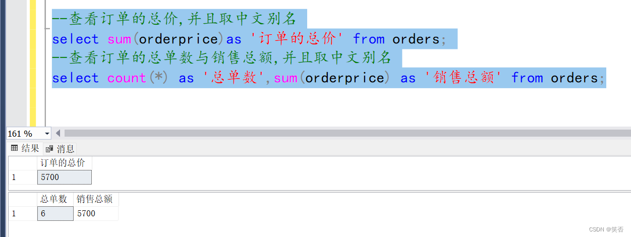 Sql Server 聚合函数，分组函数，联表查询。sql Server分组函数 Csdn博客