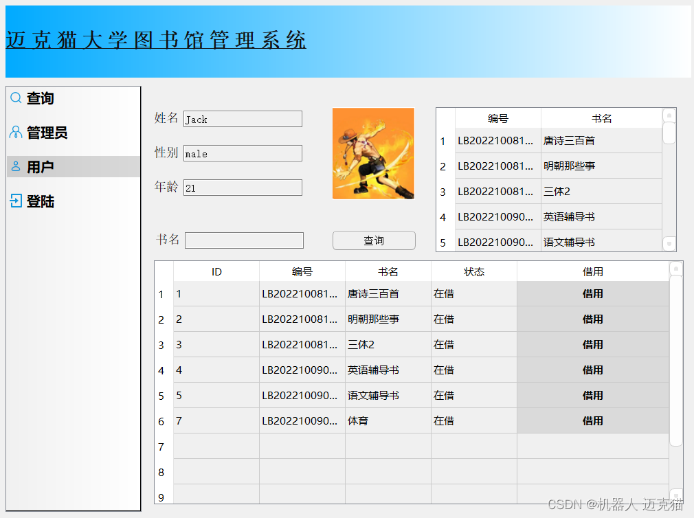 Pyqt项目实战 图书馆管理系统 Qyqt 管理系统 Csdn博客