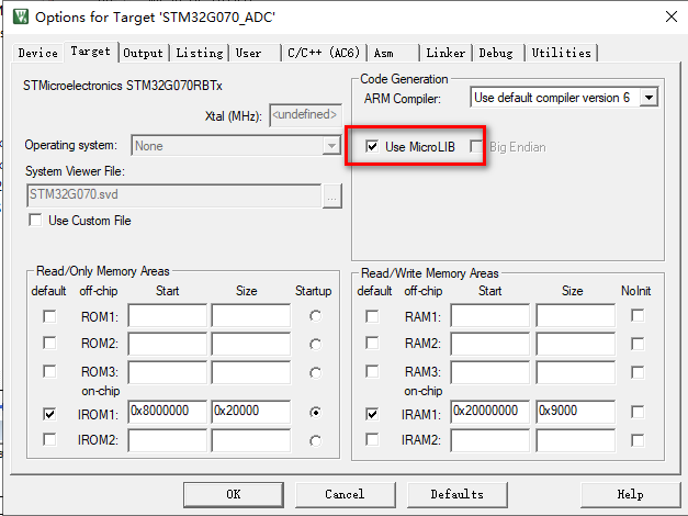 STM32G070RBT6基于STM32CubeMX自动生成ADC输入电压采样工程全过程讲解_stm32g070的adc参考电压-CSDN博客