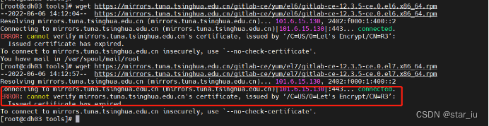 gitlab安装_connecting to mirrors.tuna.tsinghua.edu.cn (mirror-CSDN博客