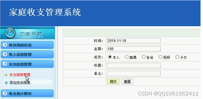 基于java的家庭收支管理系统java基于控制台的家庭收支管理系统 Csdn博客 