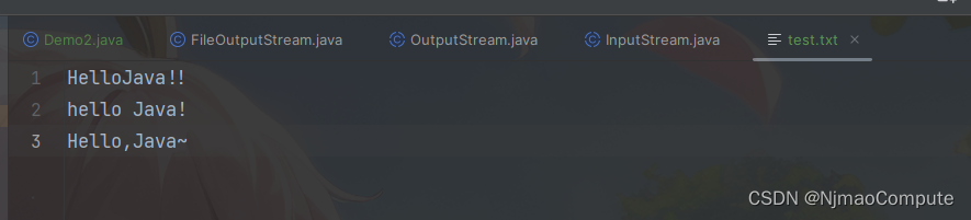 Java对文件的写入和读取 (File类详解以及Input,OutputStream用法,注意事项)_java 读写文件-CSDN博客
