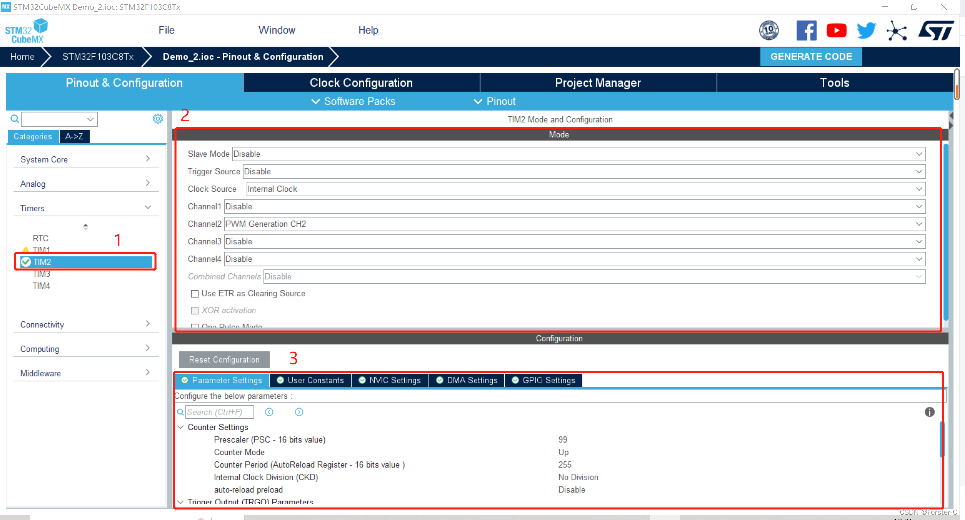 尝试使用CubeMX做stm32开发之十一：Timers配置_stm32的定时器cubemx配置-CSDN博客