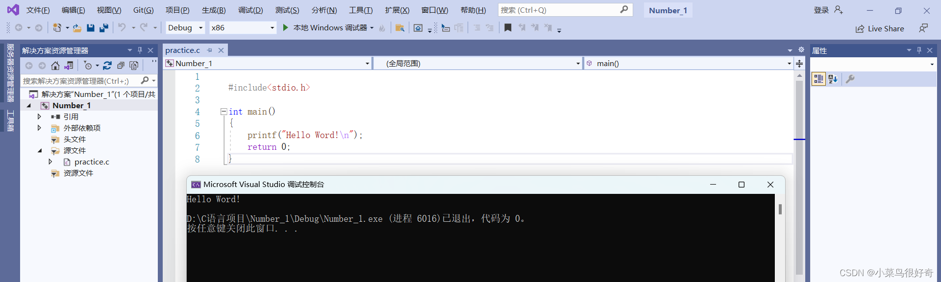 小白的第一个hello Word！ Csdn博客