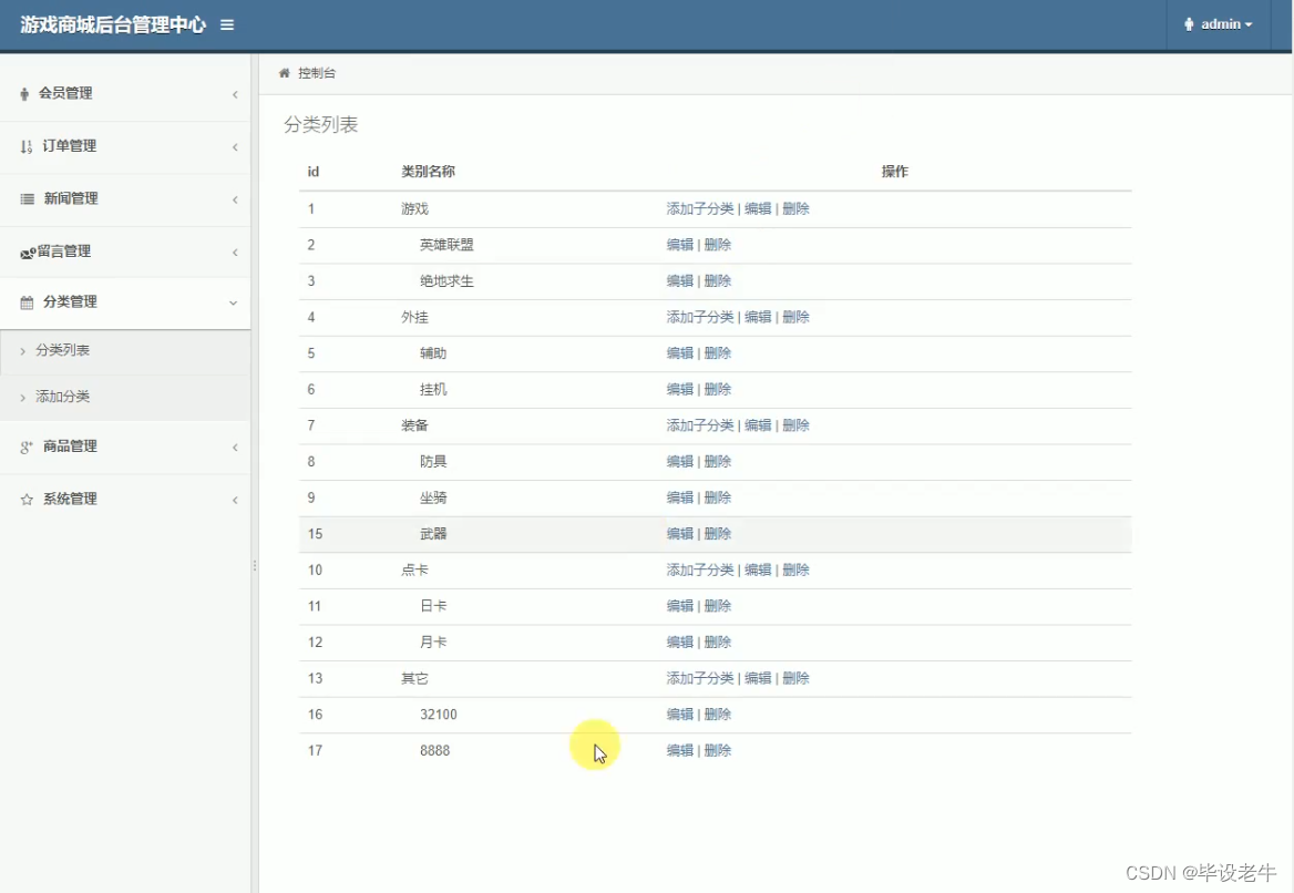 PHP+mysql+bootstrap在线游戏商城网站(附源码 调试 文档)_php开服表源码-CSDN博客