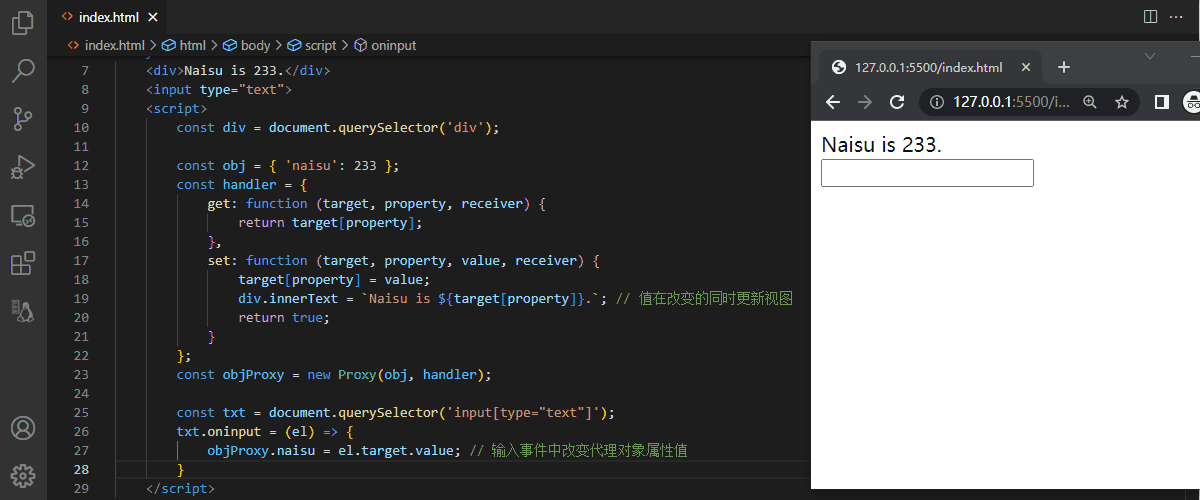 前端笔记:使用proxy实现响应式和双向数据绑定es Proxy 双向绑定数组 Csdn博客
