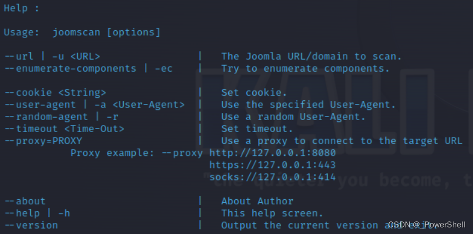[ 常用工具篇 ]渗透神器OWASPJoomScan安装使用详解-CSDN博客