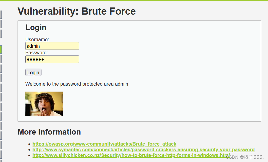 DVWA------Brute Force（暴力破解）_dvwa brute force-CSDN博客