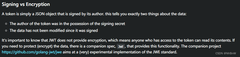 基于golang-jwt实现简易jwe，加密关键数据_golang-jwt v5-CSDN博客