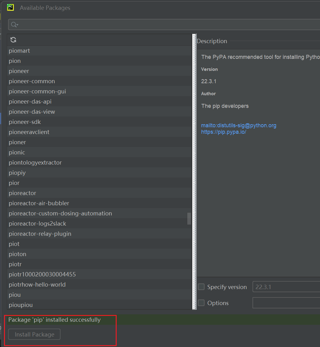pip : 无法将“pip”项识别为 cmdlet、函数、脚本文件或可运行程序的名称_pycharm 无法将“pip”项识别为 cmdlet、-CSDN博客
