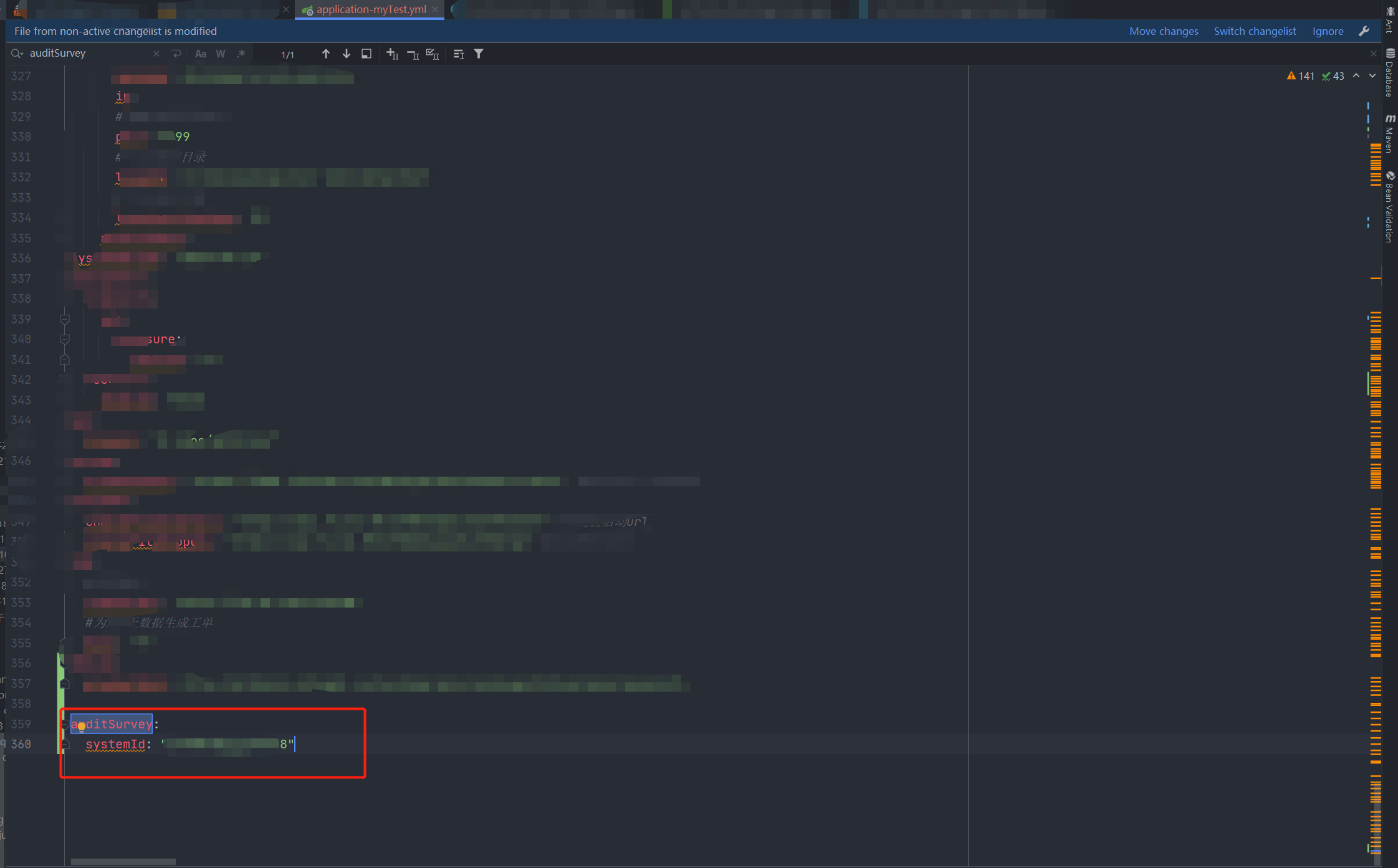 报错：couldnotresolve Placeholder ‘ Auditsurvey Systemid‘ Invalue ” Auditsurvey Systemid “could 
