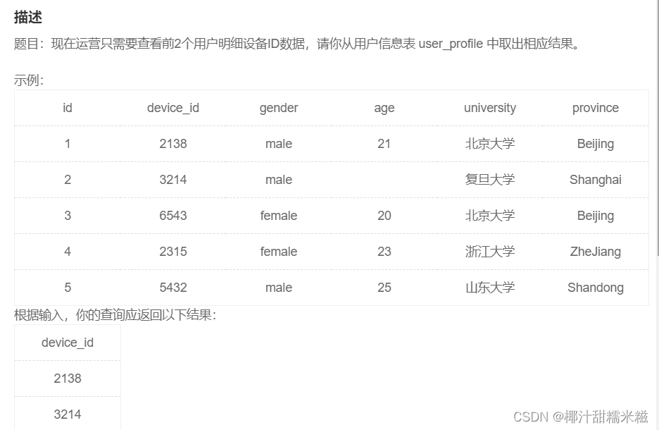 Mysql刷题limit子句(入门) Csdn博客