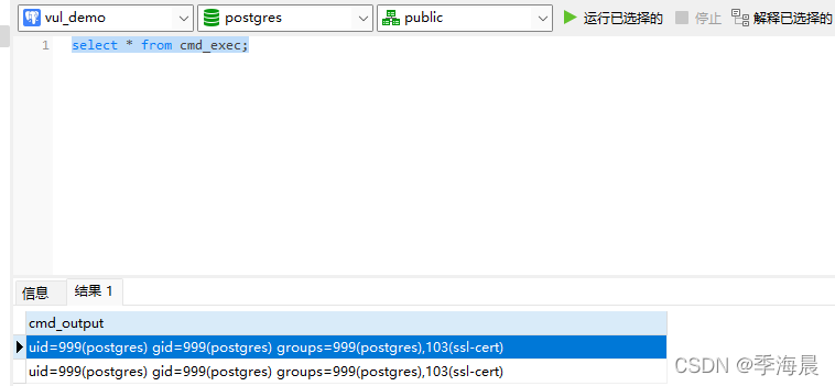 PostgreSQL高权限命令执行(CVE-2019-9193)漏洞复现&实战-CSDN博客