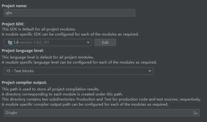 The output path is not specified for module jdbc1_the output path is not specified for module ...