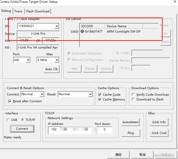 J-LINK PRO 在KEIL5 局域网下在线仿真_jlink pro-CSDN博客
