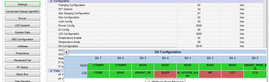 BQ40Z50配置串数的方法:只需要Setting→DA configurationg→CC1与CC0按照如下配置就好_bq40z50配置教程-CSDN博客