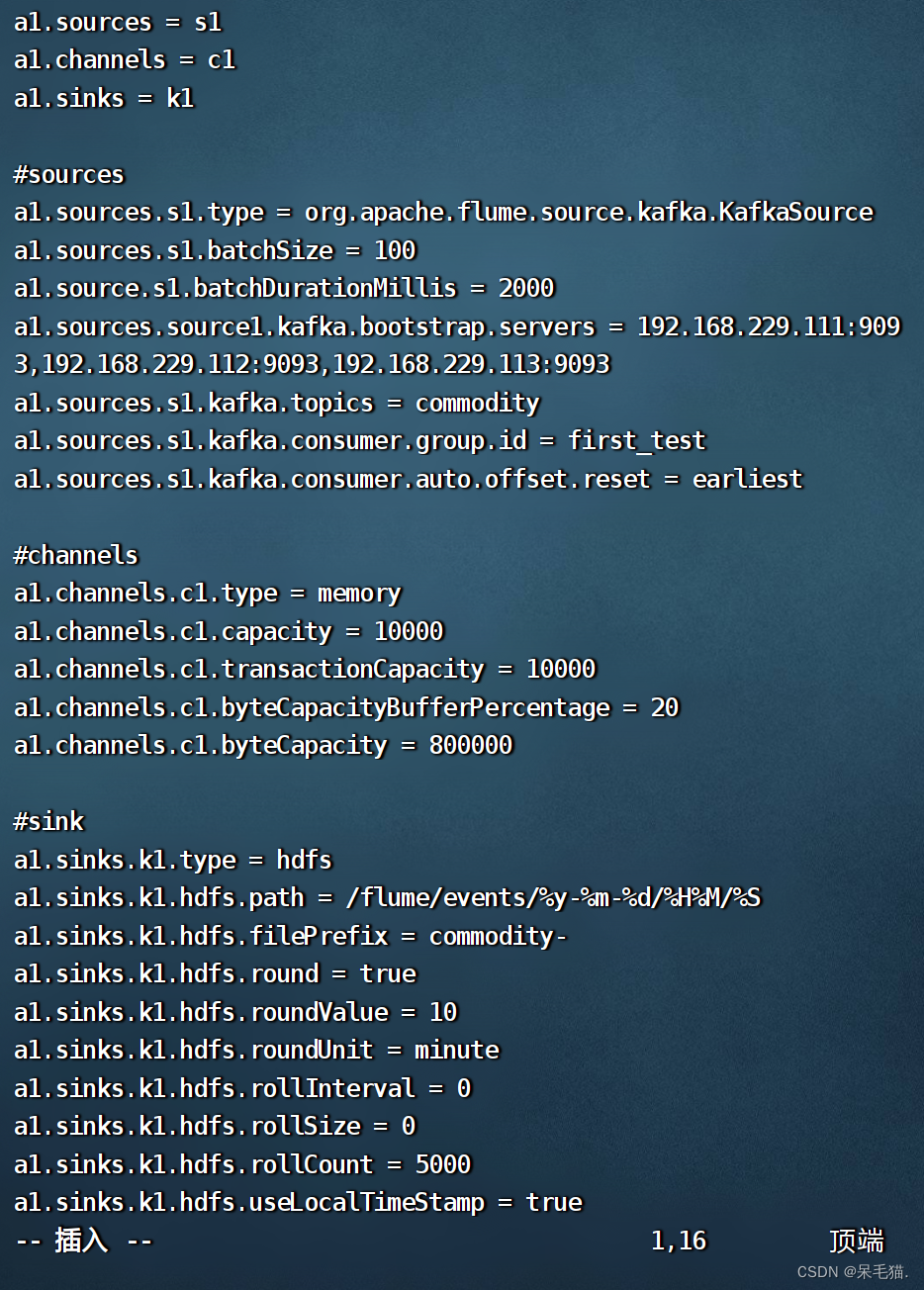 Flume+kafka配置并存储数据_flume kafka channel设置压缩格式-CSDN博客