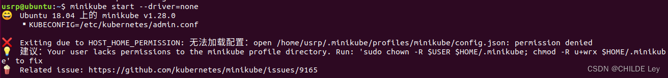 Ubuntu minikube构建集群log_exiting due to guect missing conntrack-CSDN博客