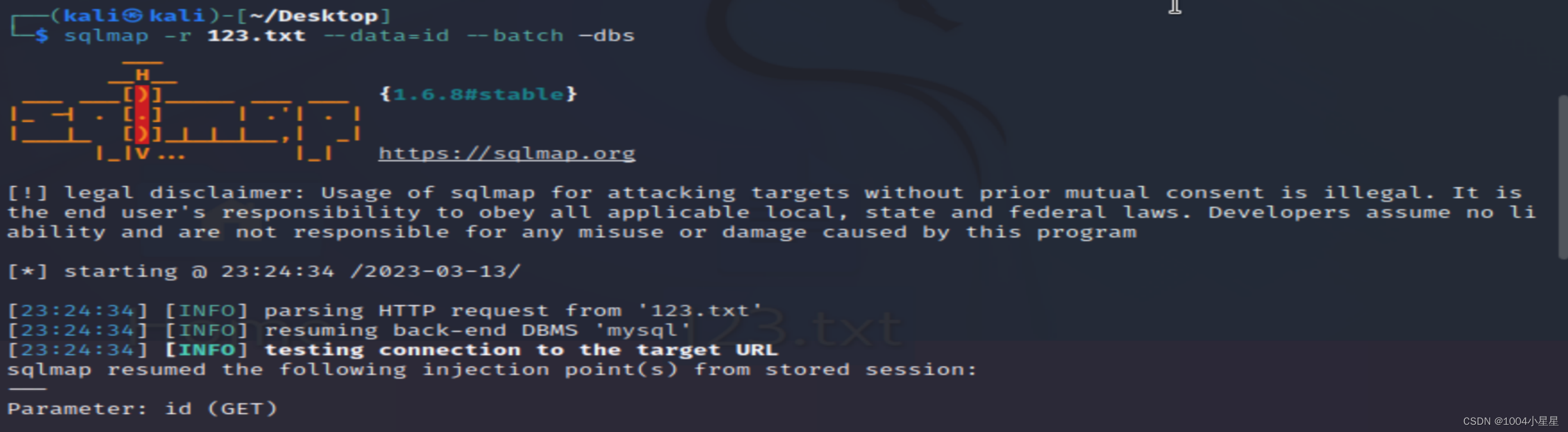 【kali虚拟机SqlMap使用】_wsl kali安装sqlmap-CSDN博客