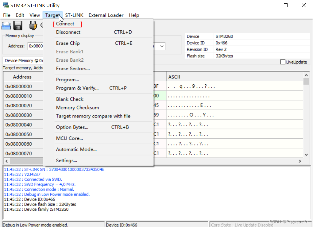 STM32PROGRAMMER “UR connection mode is defined with the HWrst reset mode“报错解决-CSDN博客