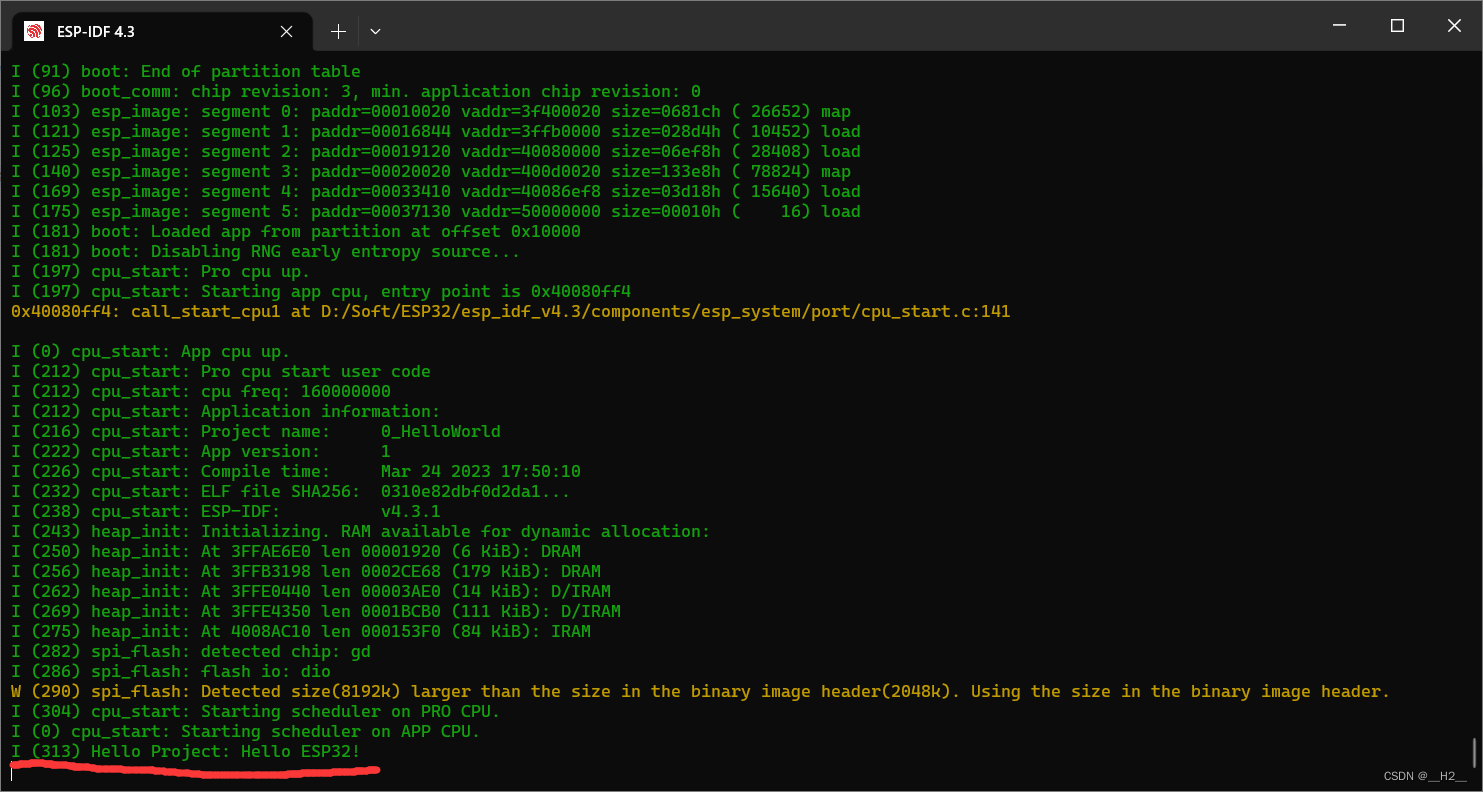 基于freertos的esp Idf开发——1helloworldesp32 Freertos Espidf Csdn博客