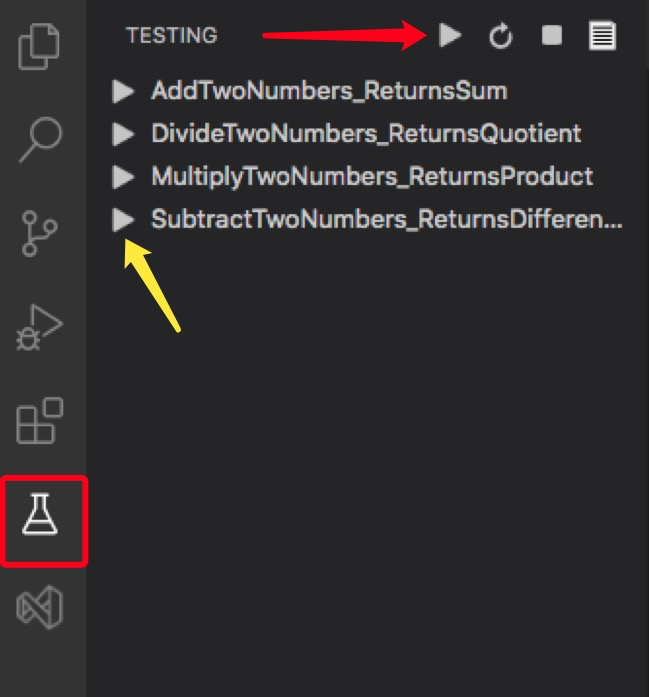 在VS Code工具中使用Solution-Explorer插件和Test-Explorer插件的详细操作步骤_vscode-solution ...