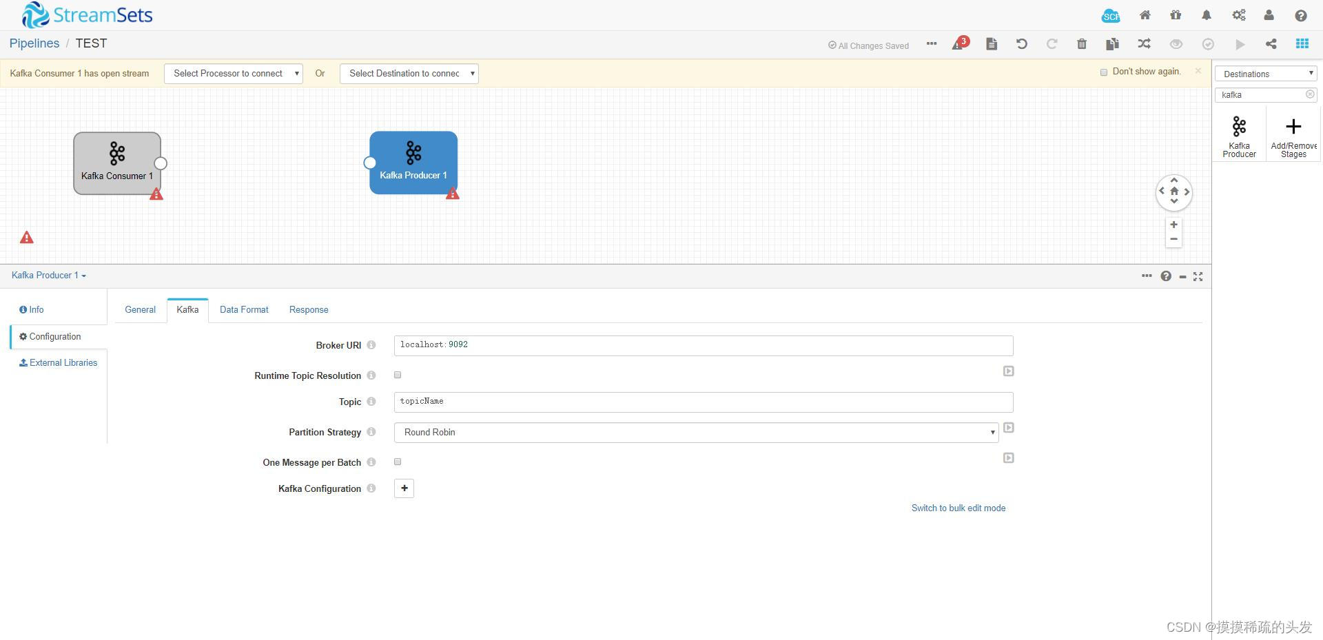 Streamset读取kafka数据写入kafka_streamsets kafka-CSDN博客