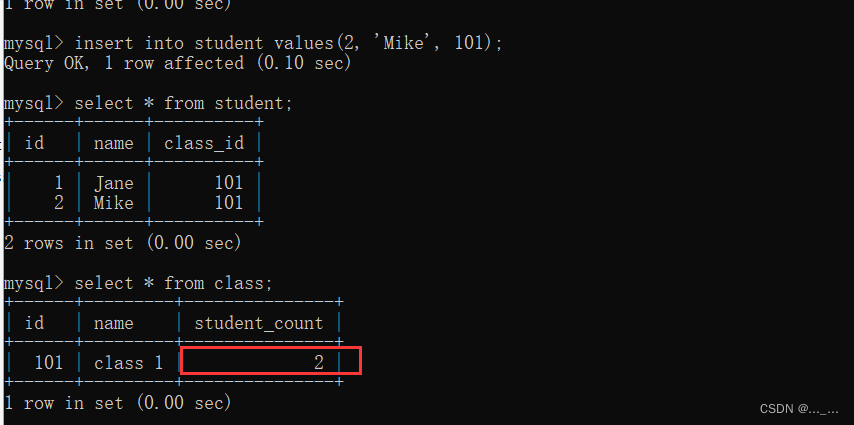Mysql数据库 触发器mysql中当1个数值为1时另一个数值改变其余不变 Csdn博客