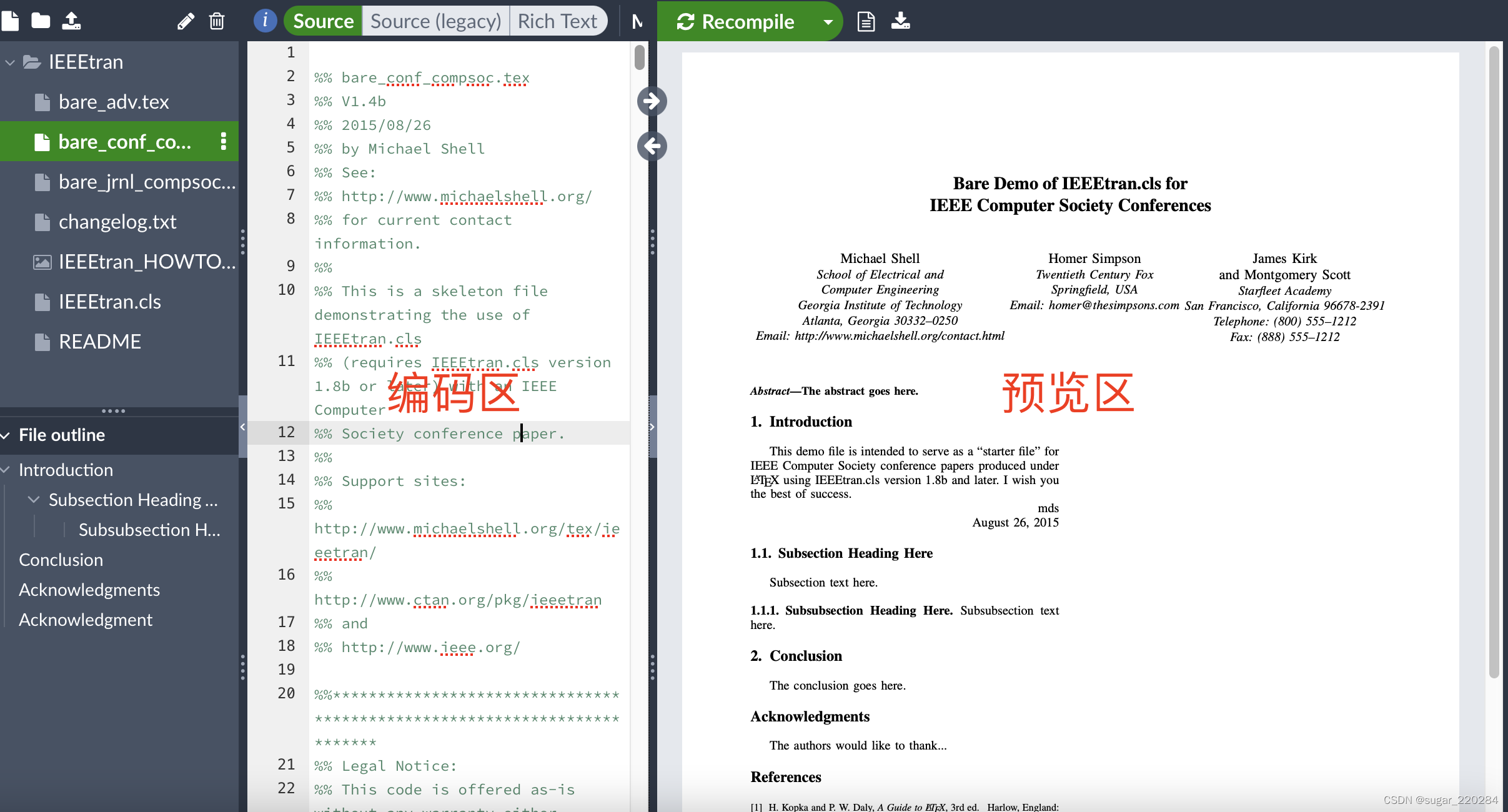 Ieee期刊 Latex模版-word模板下载和导入 Overleaf怎么导入模板-csdn博客