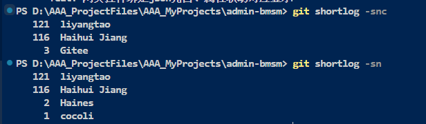 Git---git shortlog查看贡献者,对比贡献次数（功能型命令）-CSDN博客