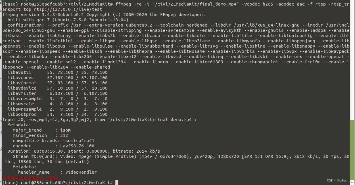 Ubuntu18.04 编译安装 ZLMediaKit_zlmediakit please modify the configuration named a-CSDN博客