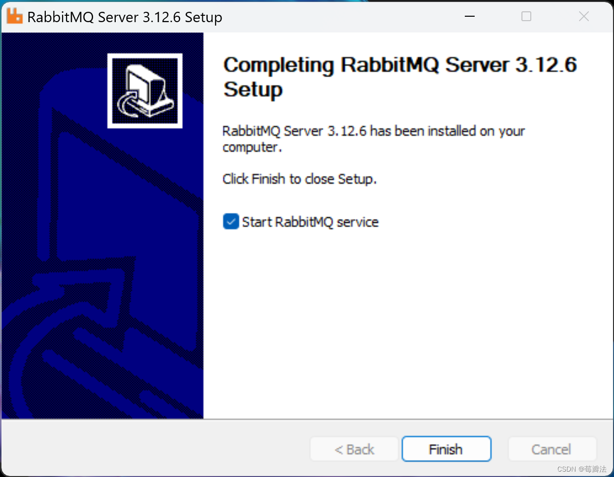 安装RabbitMQ_rabbitmq-server-3.12.12.exe-CSDN博客